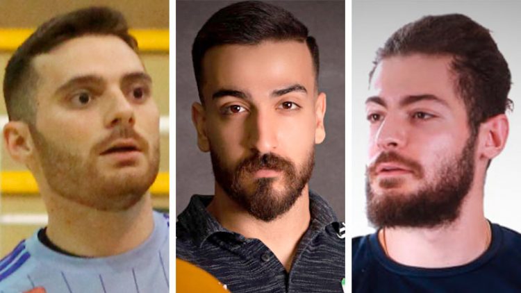 Vicente Pina, Ali Tabari y Ali Shahbazi en el CD Badajoz Extremadura