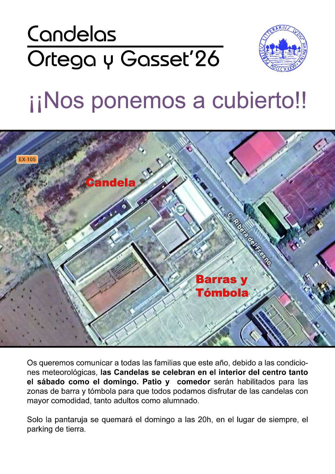 Las Candelas del Ortega se trasladan al colegio Ortega y Gasset